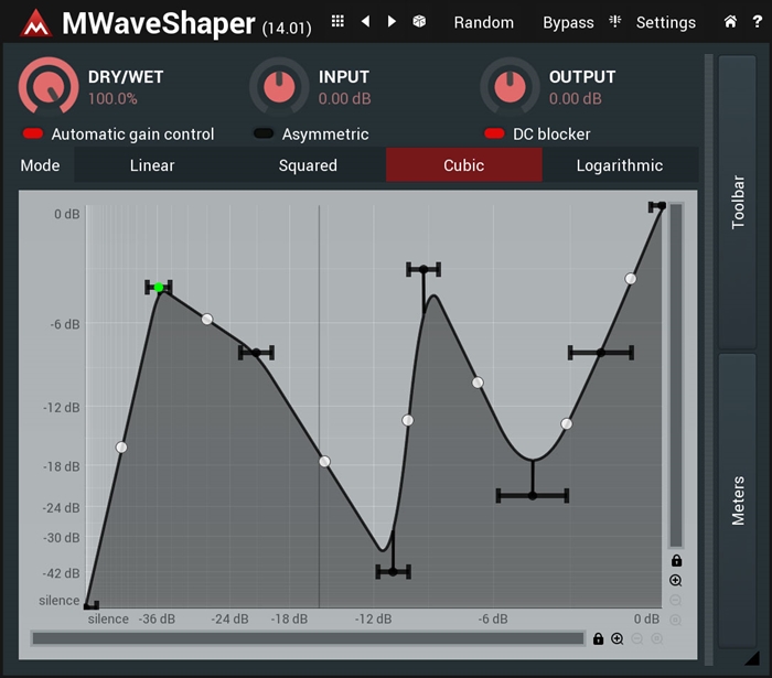 MWaveShaper by Melda Production Free Envelope Shaper VST, VST3 Plugin Download